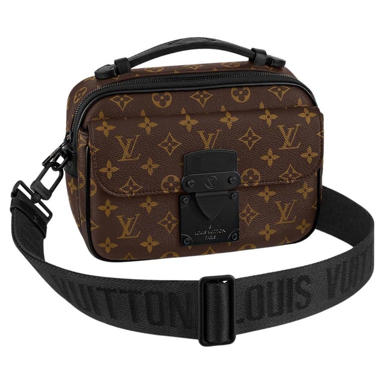 Louis Vuitton Monogram Macassar Canvas S Lock Messenger Bag For Sale at ...