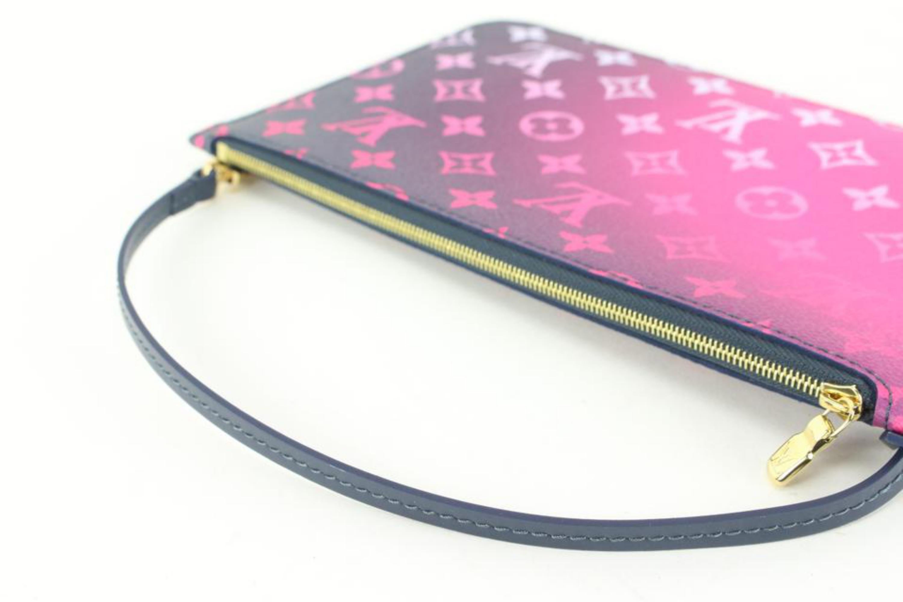 Louis Vuitton Monogram Midnight Fuchsia Neverfull Pochette MM or GM ...