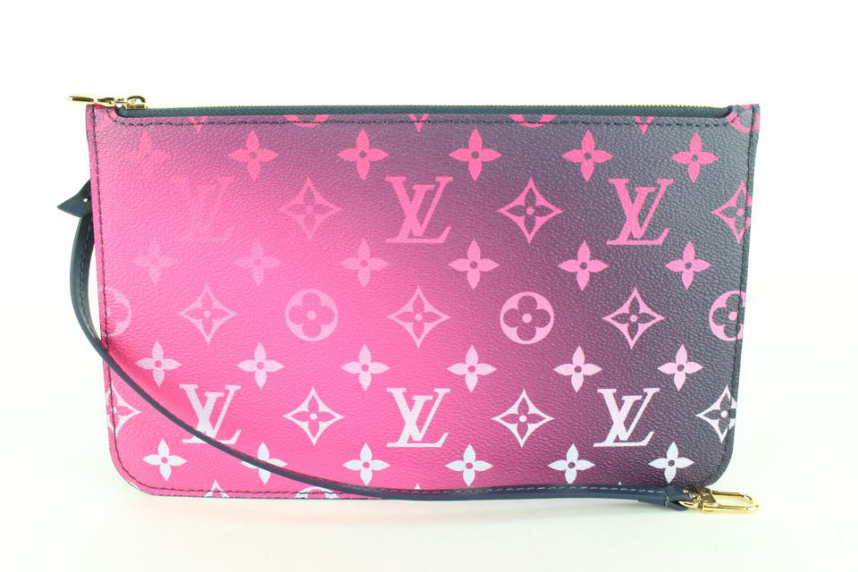 Louis Vuitton Monogram Midnight Fuchsia Neverfull Pochette MM or GM ...