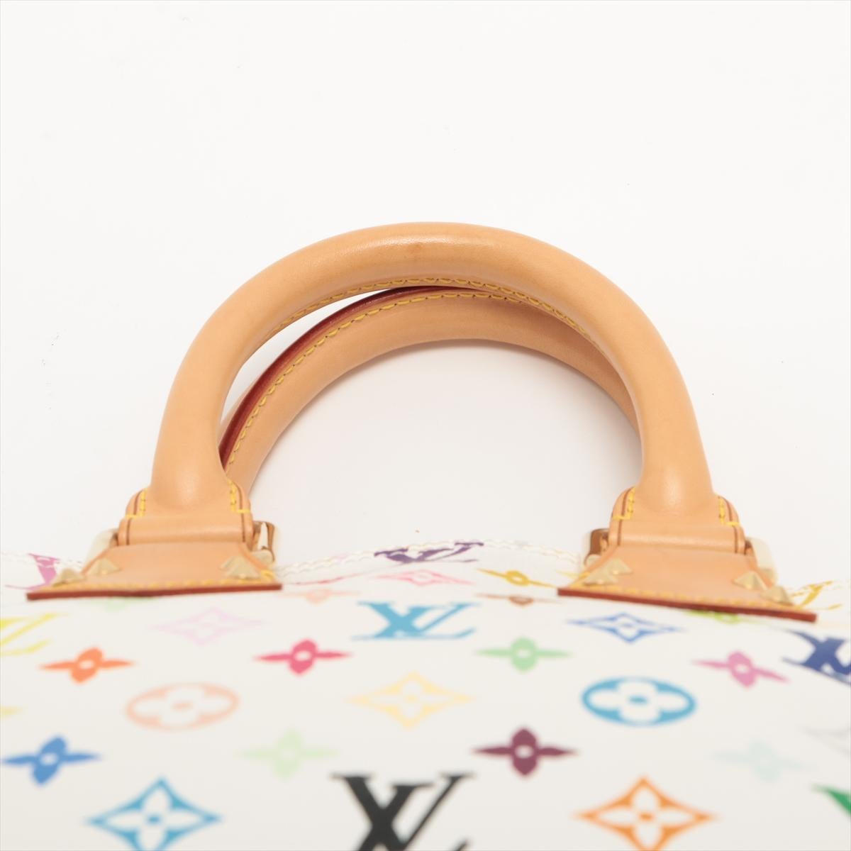 Louis Vuitton Monogram Multicolor Alma White For Sale at 1stDibs