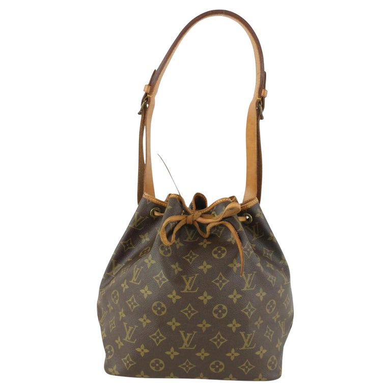 Louis Vuitton Monogram Petit Noe Drawstring Bucket Hobo Bag 105lv15 For ...