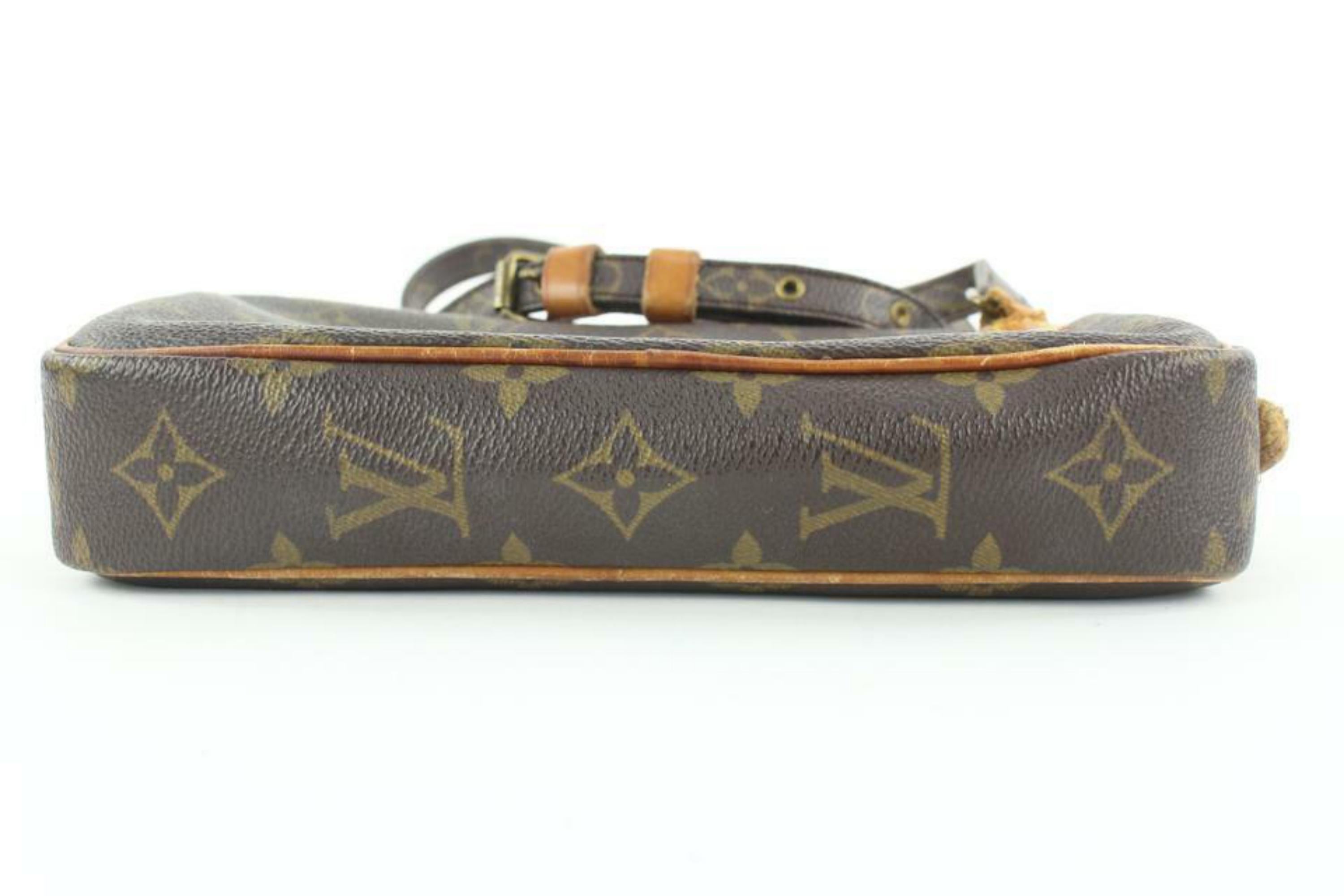 Louis Vuitton Monogram Pochette Marly Bandouliere Crossbody Bag ...