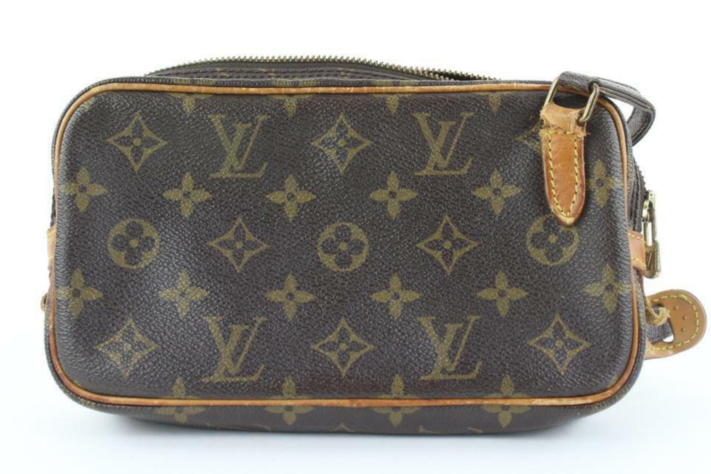 Louis Vuitton Monogram Pochette Marly Bandouliere Crossbody Bag ...