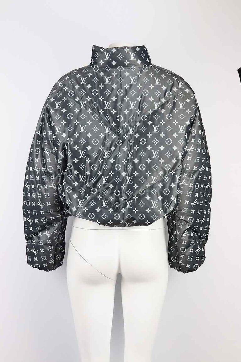 Louis Vuitton Monogram Quilted Shell Down Jacket FR 42 UK 12 For Sale ...