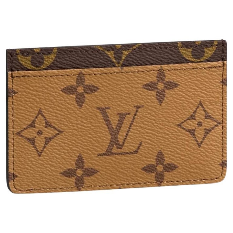 Louis Vuitton Monogram Reverse canvas Card Holder For Sale at 1stDibs