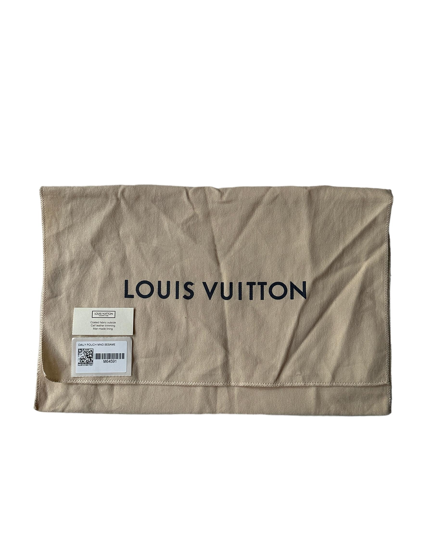 Louis Vuitton Monogram Sesame Daily Pouch Bag For Sale at 1stDibs