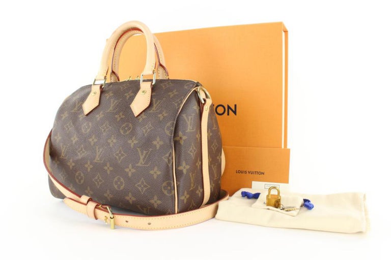 Louis Vuitton Monogram Speedy Bandouliere 25 6LVJ1021 For Sale at 1stDibs