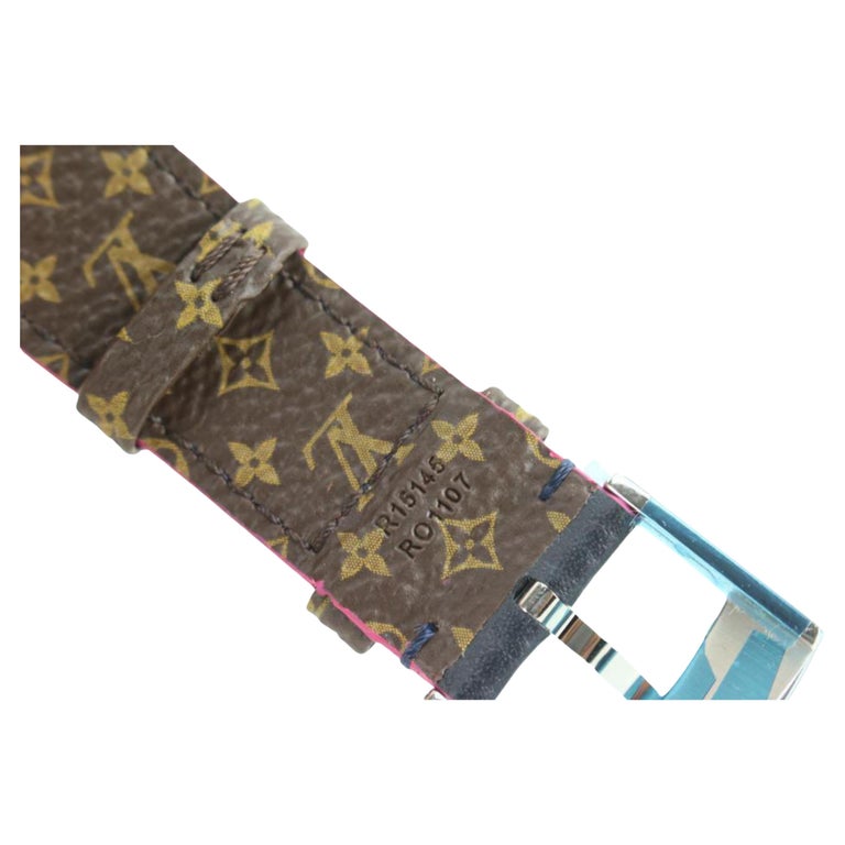 Louis Vuitton Monogram Tambour Watch Strap 1L1523 For Sale at 1stDibs