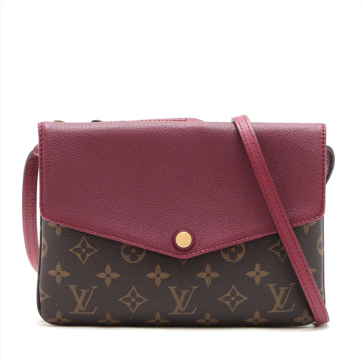 Louis Vuitton Monogram Twice Magenta Shoulder Bag For Sale at 1stDibs