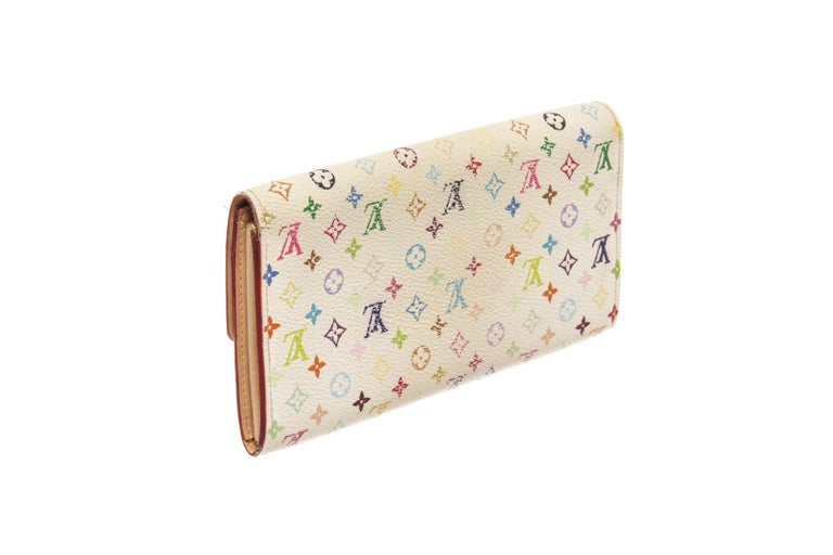 Louis Vuitton Monogram White Multicolor Limited Edition Wallet For Sale ...