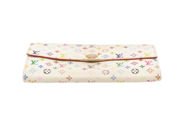 Louis Vuitton Monogram White Multicolor Limited Edition Wallet For Sale ...