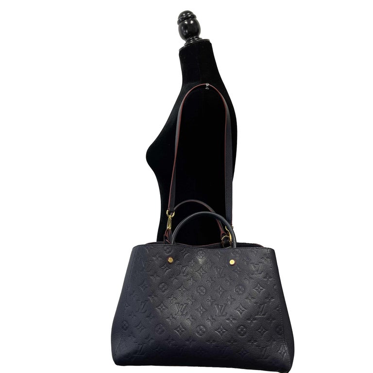Louis Vuitton - Montaigne GM Dark Navy Monogram - Top Handle W ...