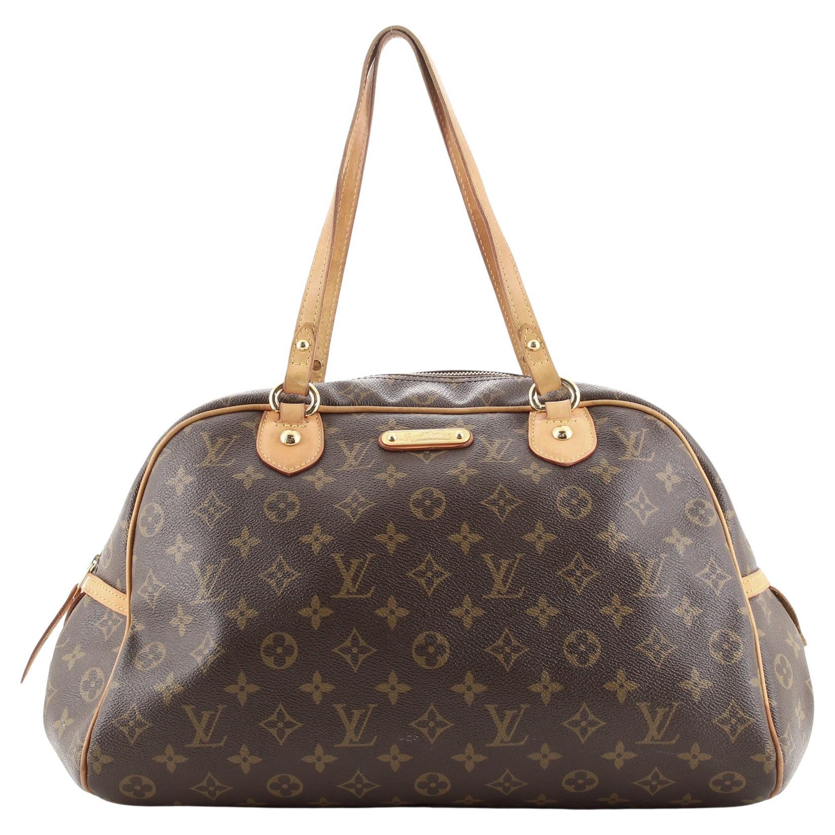 Louis Vuitton Encre Monogram Idylle Canvas and Leather Elegie Bag at ...