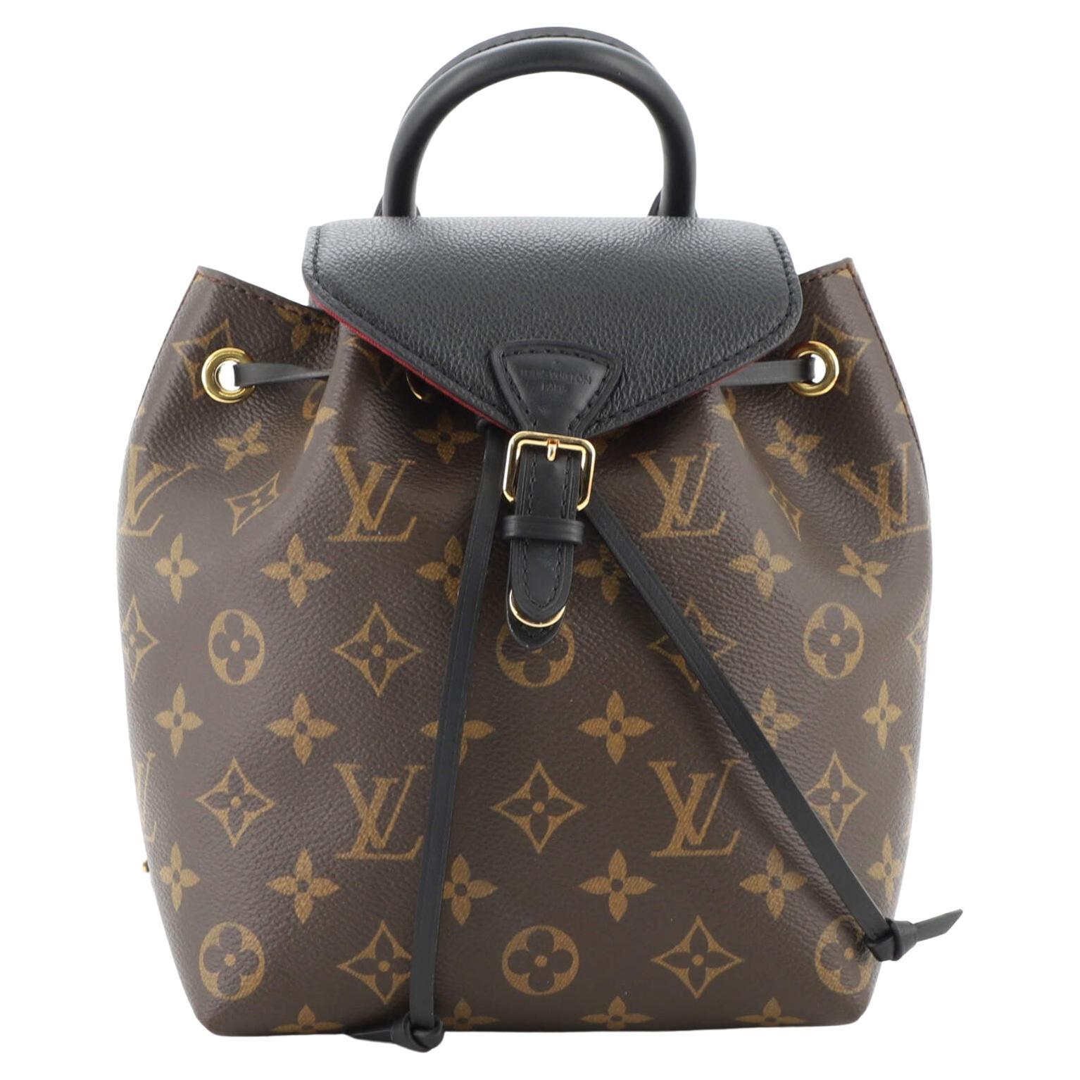 Louis Vuitton Montsouris Backpack NM Monogram Canvas with Leather BB at ...