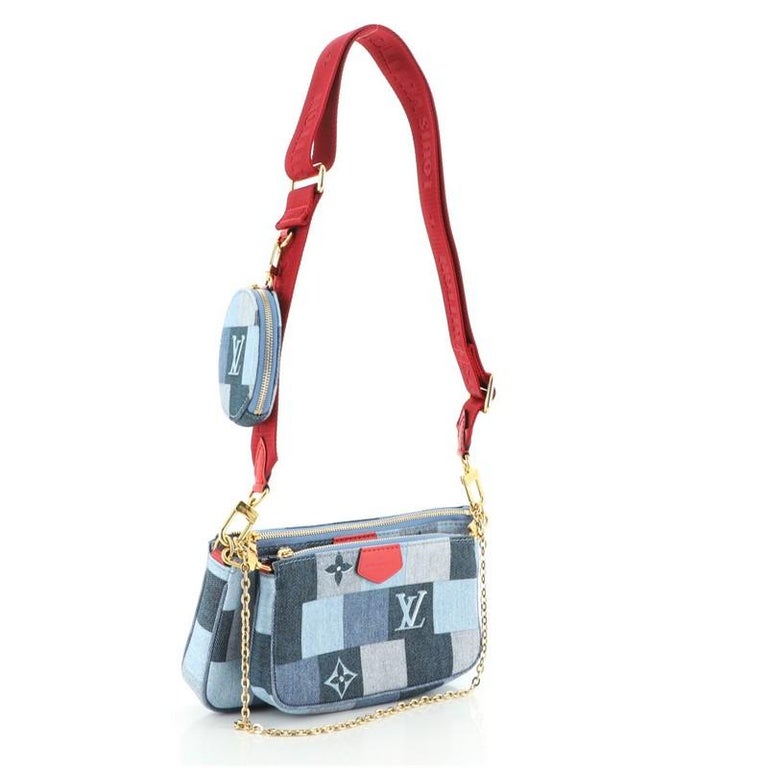 Louis Vuitton Multi Pochette Accessoires Damier and Monogram Patchwork ...