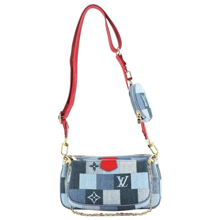 Louis Vuitton Multi Pochette Accessoires Damier and Monogram Patchwork ...