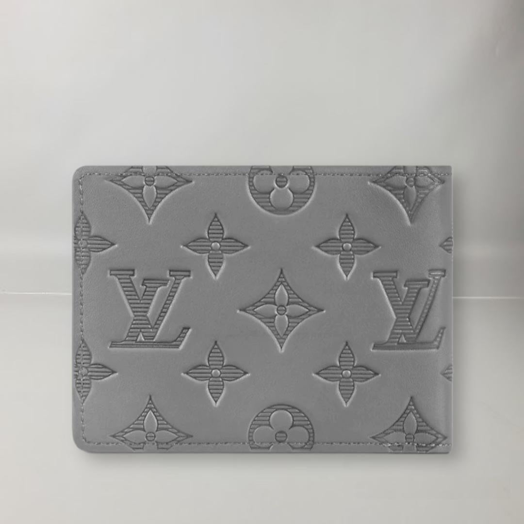 Louis Vuitton Multiple Wallet Anthracite Gray Monogram Shadow Leather ...