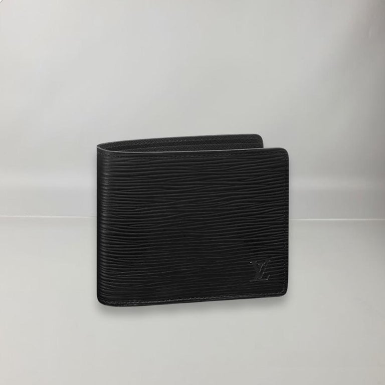 Louis Vuitton Multiple Wallet Epi Leather Black For Sale at 1stDibs
