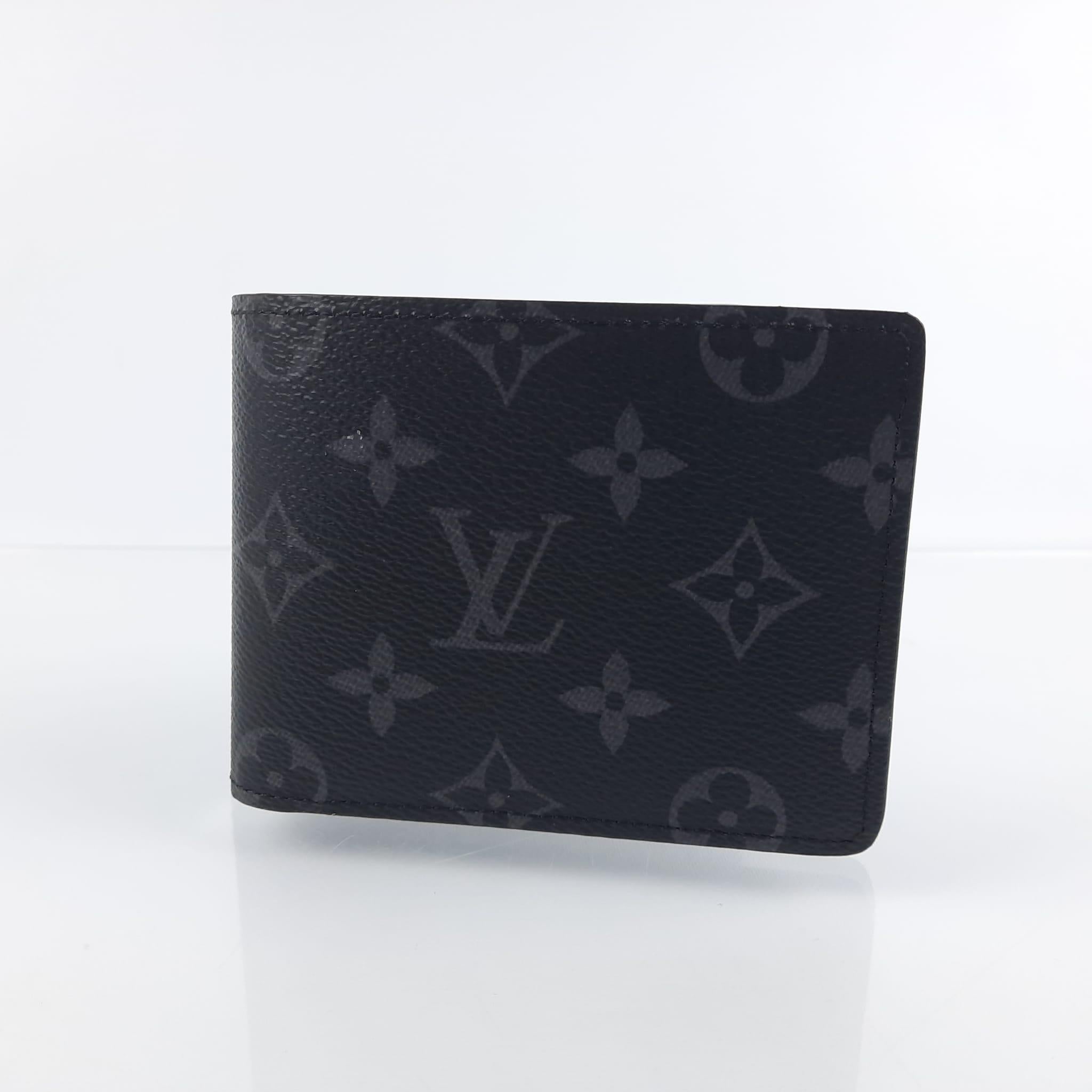 Louis Vuitton Multiple Wallet Monogram Eclipse Canvas For Sale at ...