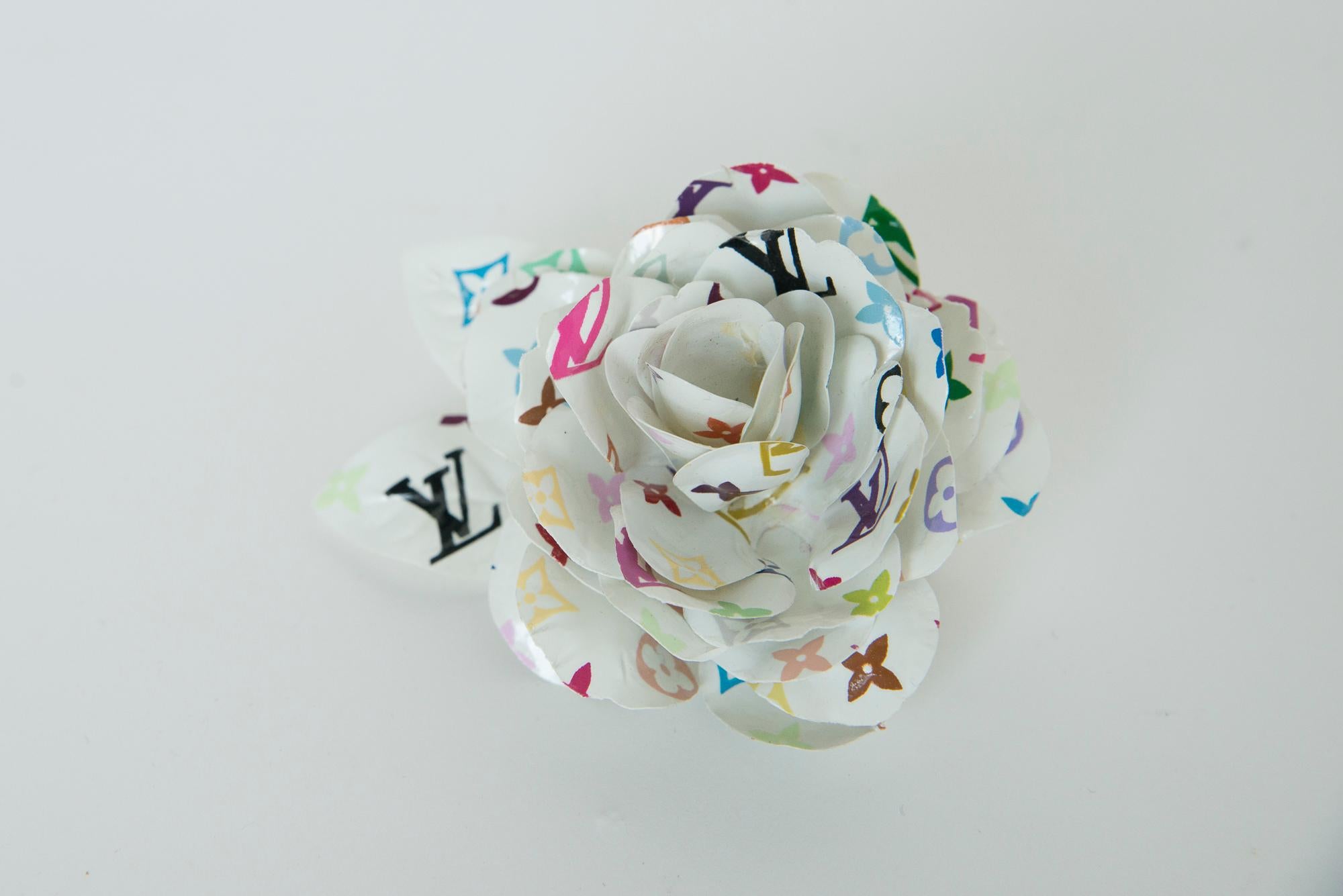 Louis Vuitton Murakami Multicolor Monogram Flower Pin Brooch, Circa ...