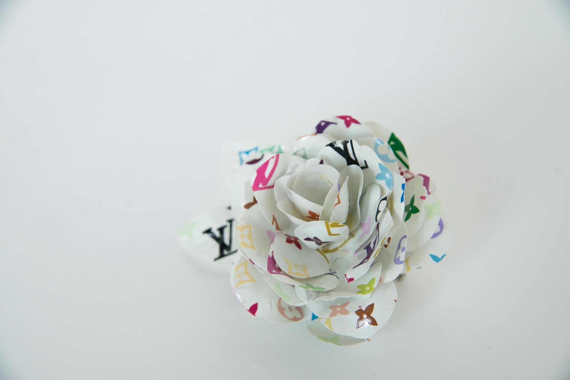 Louis Vuitton Murakami Multicolor Monogram Flower Pin Brooch, Circa ...