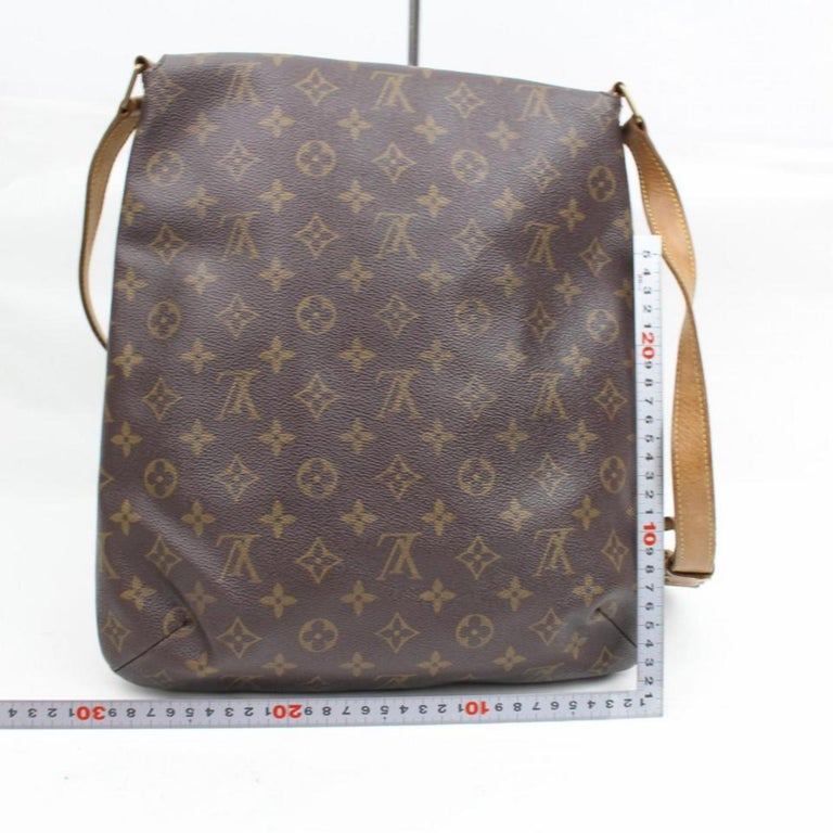 Louis Vuitton Musette Monogram Salsa Gm 868520 Brown Coated Canvas Shoulder Bag For Sale at 1stDibs
