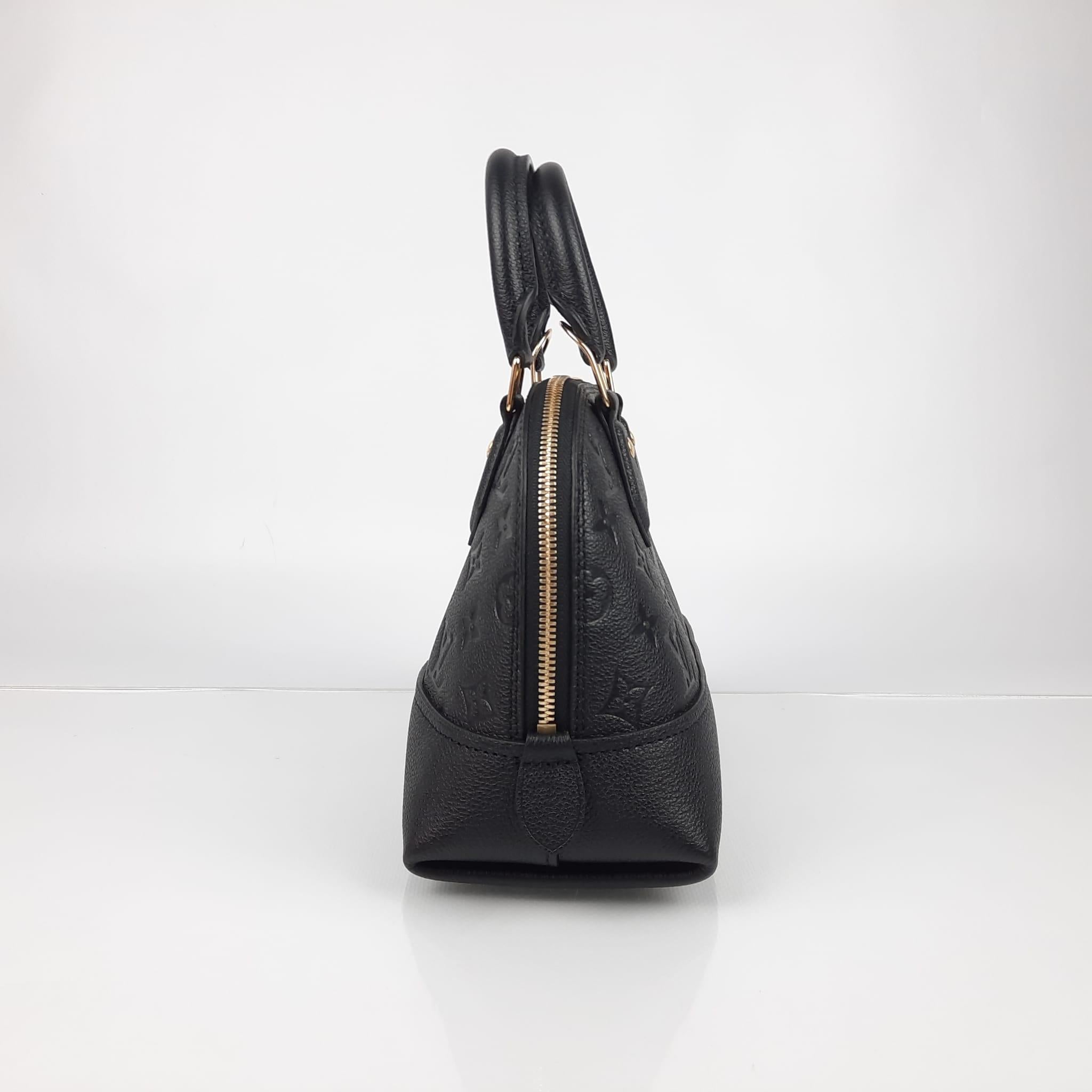Louis Vuitton Néo Alma BB Monogram Empreinte Leather Black For Sale at ...