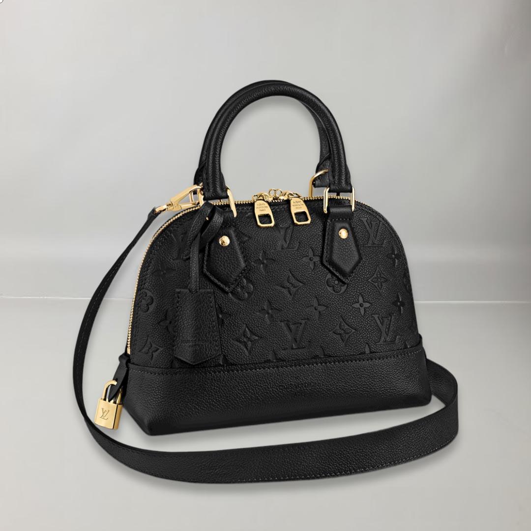 Louis Vuitton Néo Alma BB Monogram Empreinte Leather Black For Sale at ...