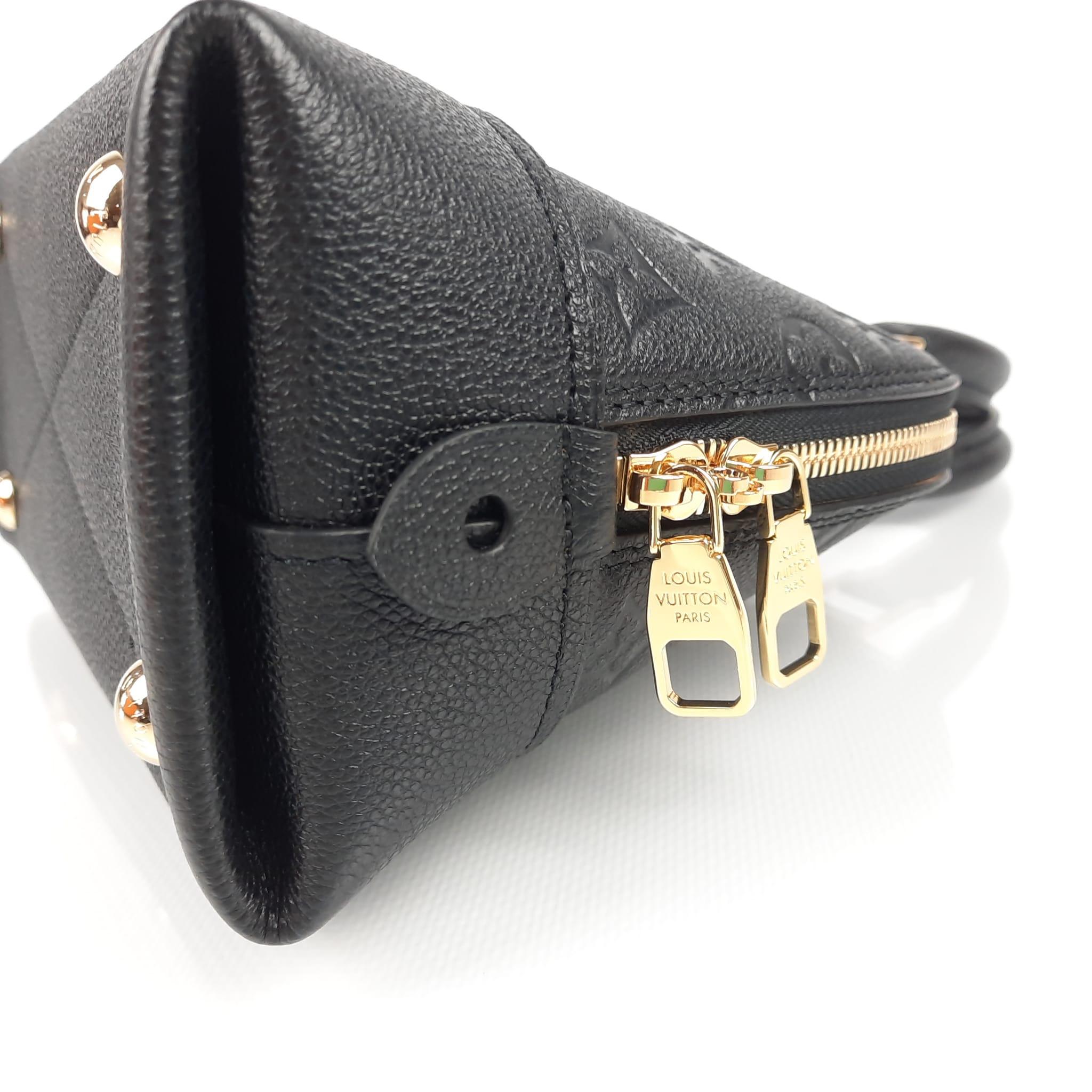 Louis Vuitton Néo Alma BB Monogram Empreinte Leather Black For Sale at ...