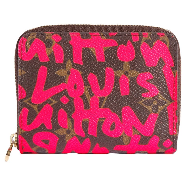 Louis Vuitton Neon Pink Monogram Coated Canvas Stephen Sprouse Compact ...