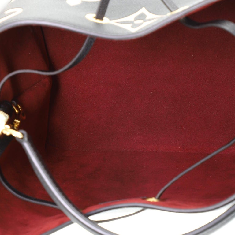 Louis Vuitton NeoNoe Handbag Bicolor Monogram Empreinte Giant MM For ...