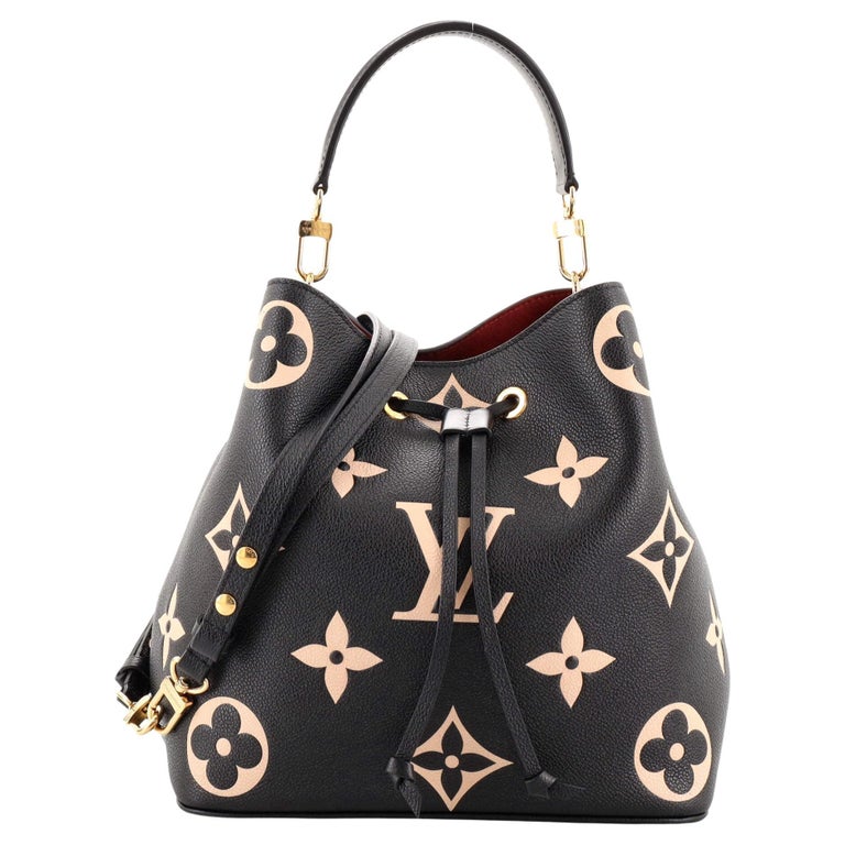 Louis Vuitton NeoNoe Handbag Bicolor Monogram Empreinte Giant MM at 1stDibs
