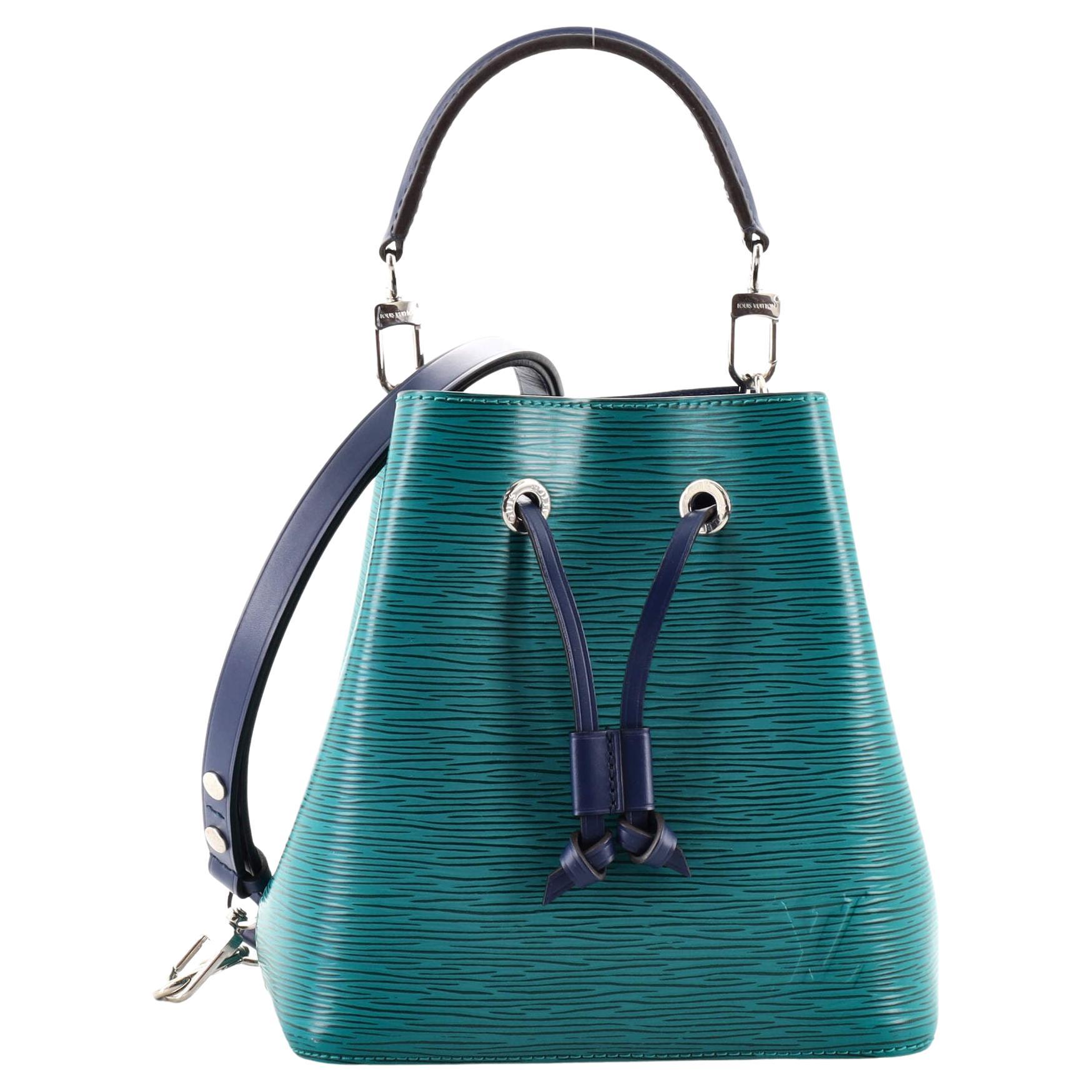 Louis Vuitton Toledo Blue Epi Leather Petit Noe Bag For Sale at 1stDibs
