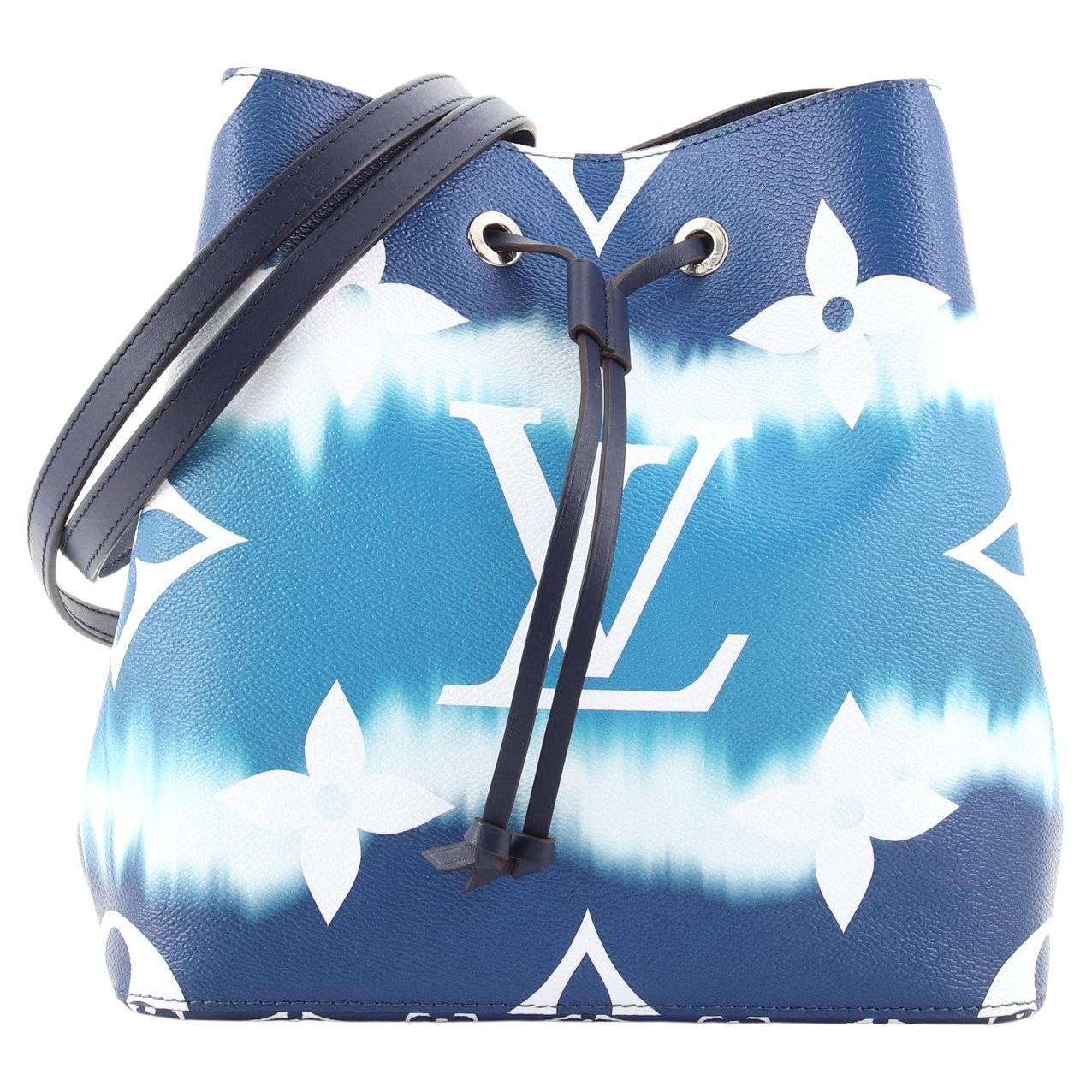 Louis Vuitton Toledo Blue Epi Leather Petit Noe Bag For Sale at 1stDibs