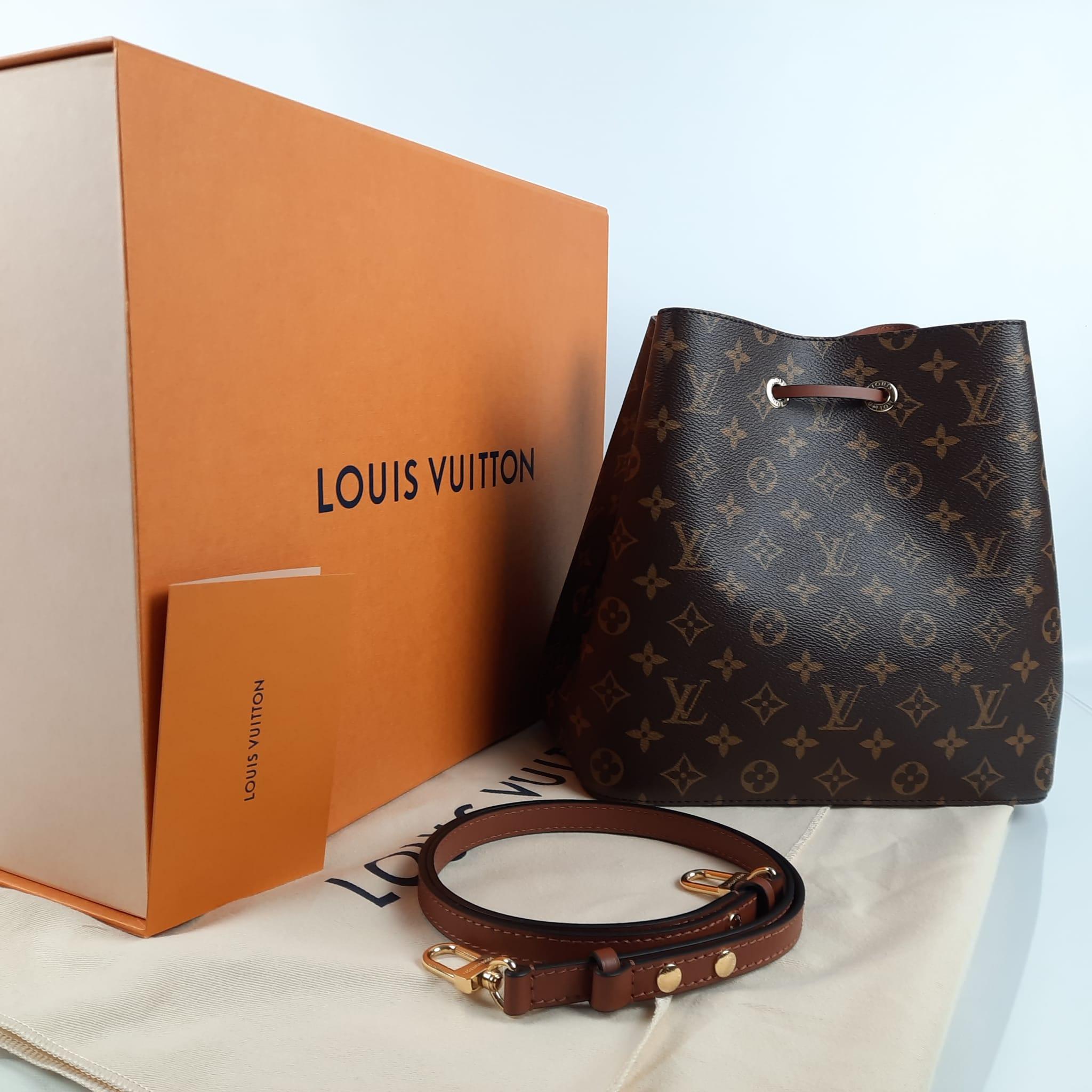 Louis Vuitton NéoNoé MM Colours Caramel Monogram Canvas For Sale at 1stDibs