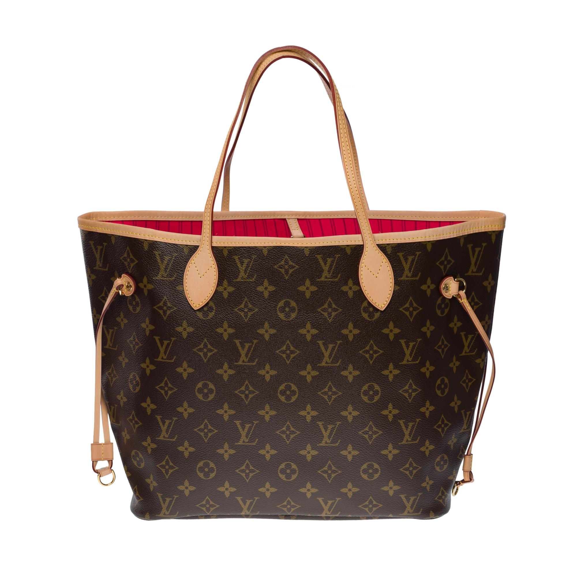 Louis Vuitton Neverfull Limited Edition "Saint Tropez" Hot Pink Tote ...