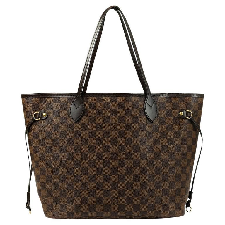 LOUIS VUITTON, Neverfull Medium in brown canvas at 1stDibs