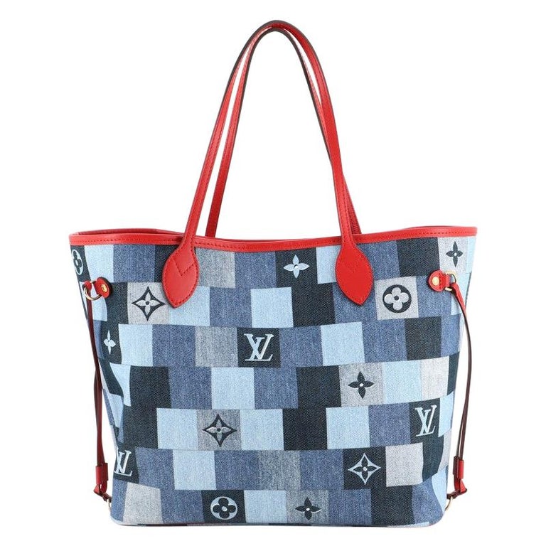 Louis Vuitton Neverfull Tote Damier and Monogram Patchwork Denim MM at ...