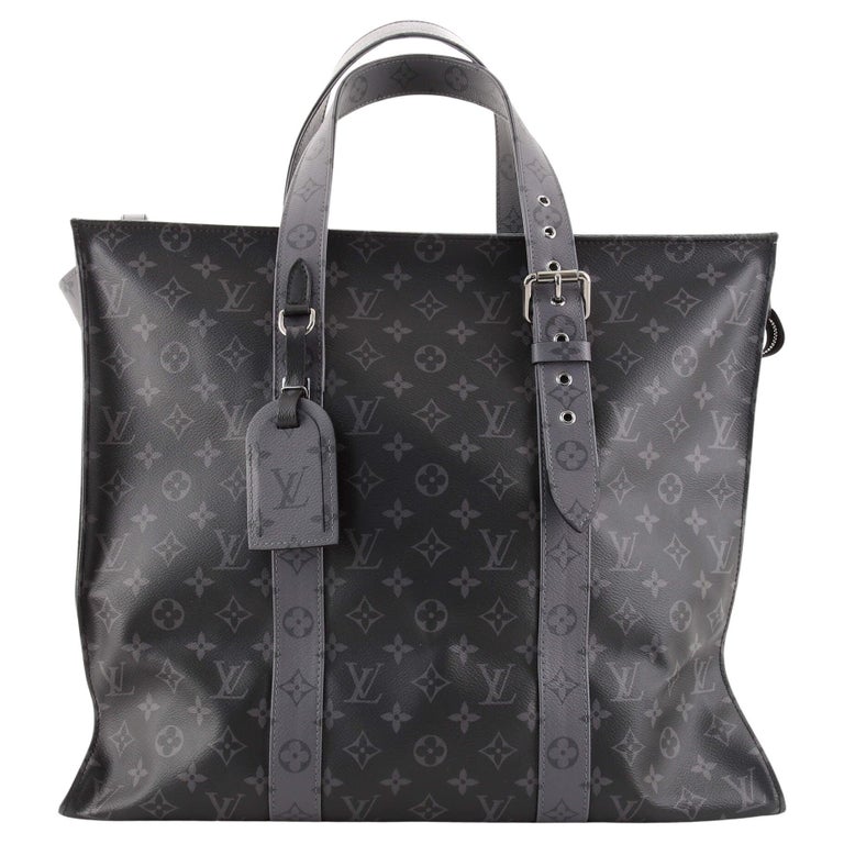 Louis Vuitton New Cabas Zippe Bag Reverse Monogram Eclipse Canvas GM ...