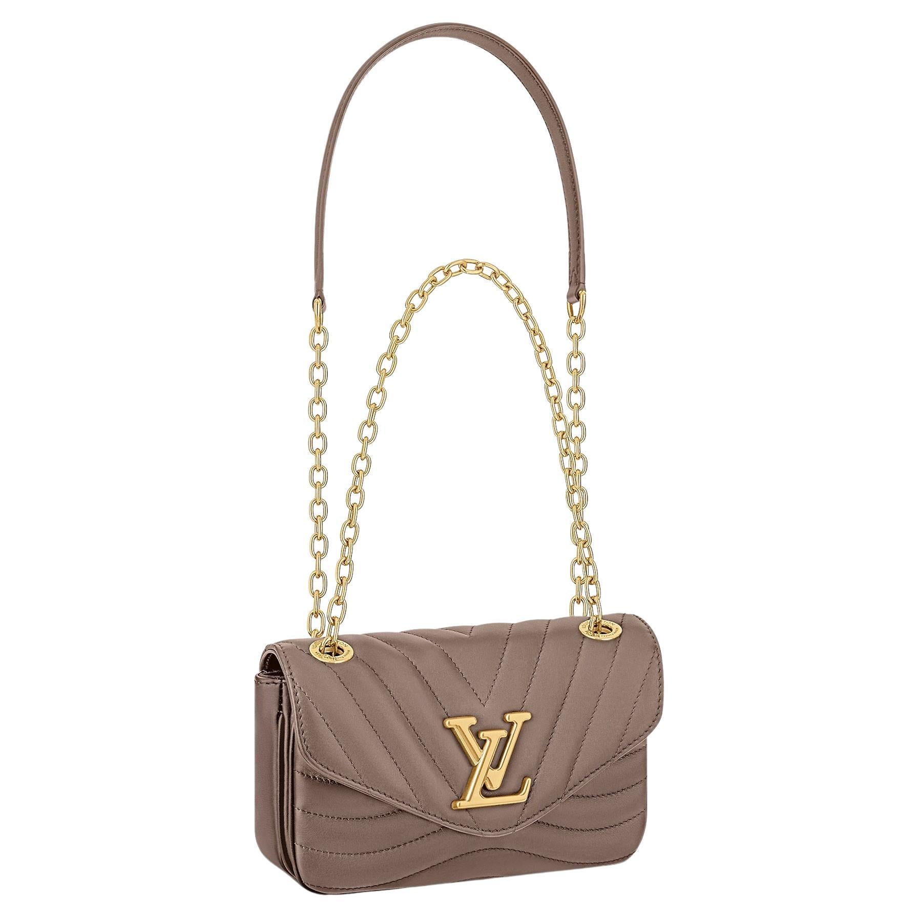 Louis Vuitton New Wave PM Chain Bag Colors Mole Quilted Cowhide For ...