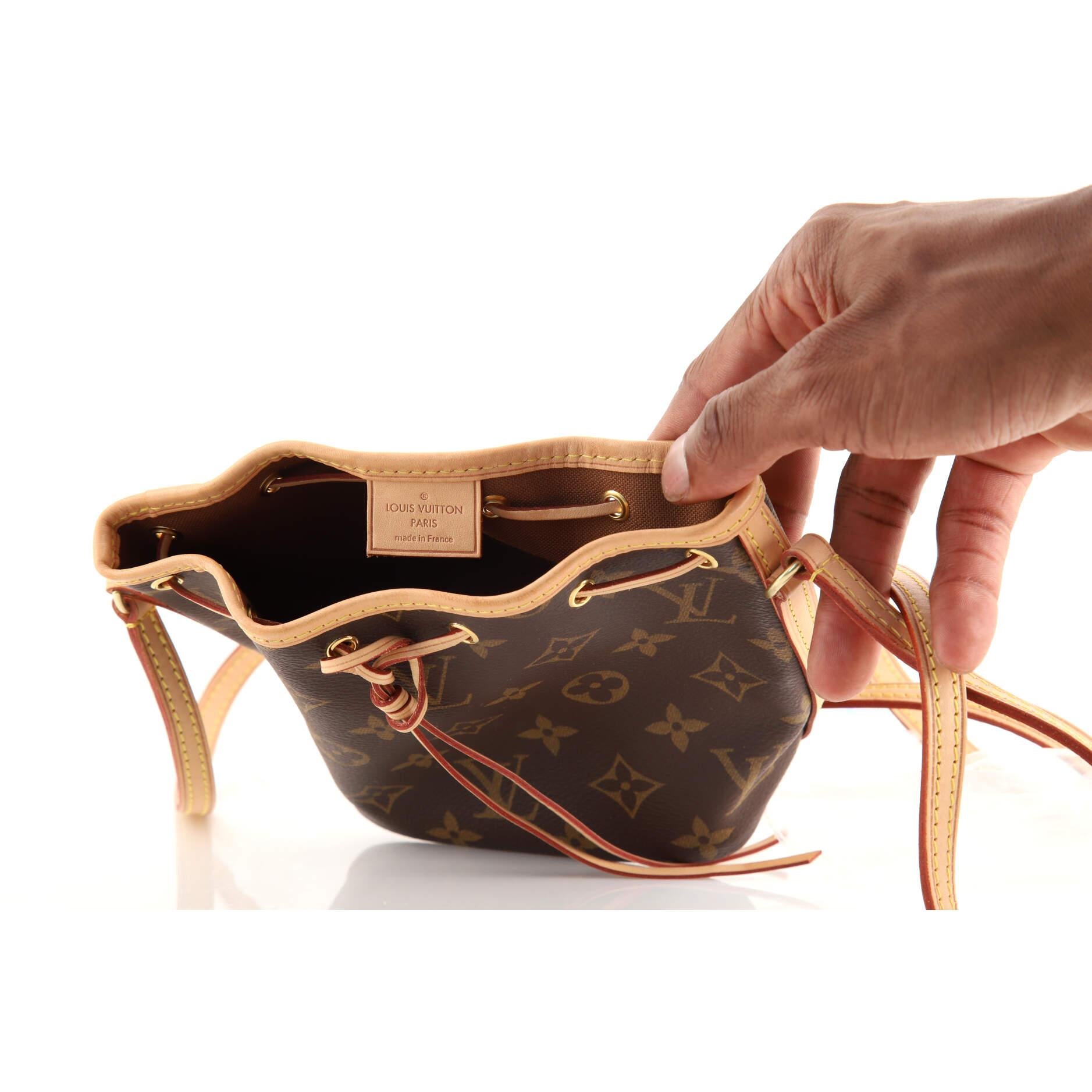 Louis Vuitton Noe Handbag Monogram Canvas Nano at 1stDibs