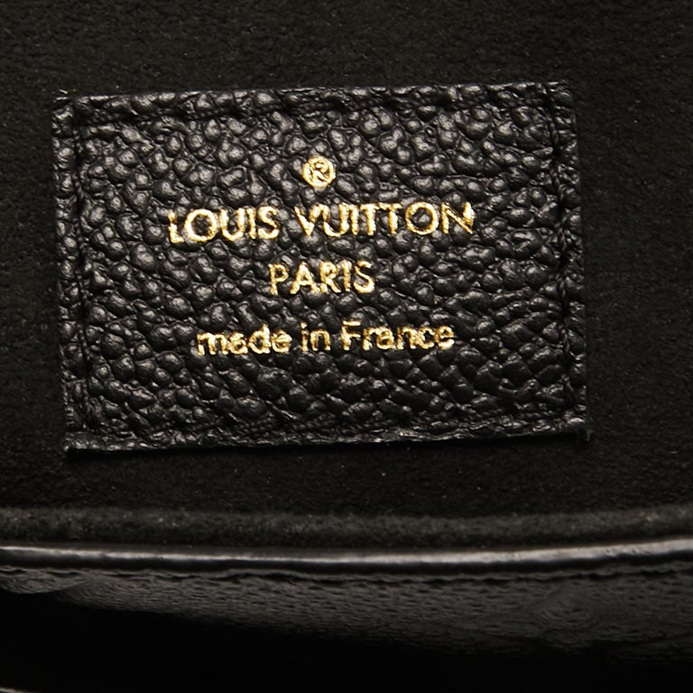 Louis Vuitton Noir Monogram Empreinte Leather Vavin PM Bag For Sale at ...