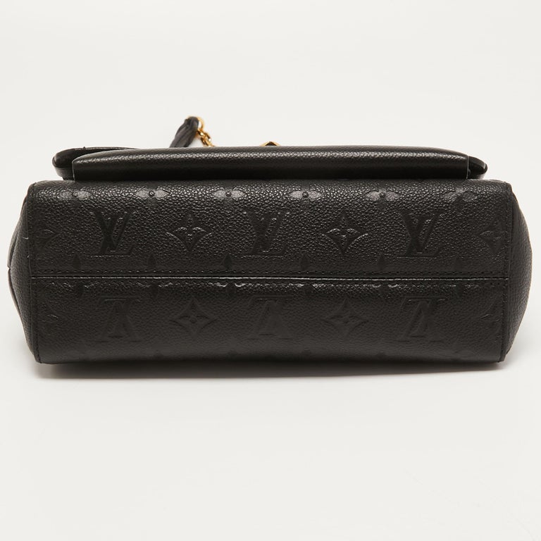 Louis Vuitton Noir Monogram Empreinte Leather Vavin PM Bag For Sale at ...