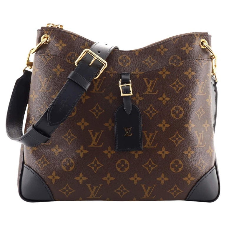 Louis Vuitton Odeon NM Handbag Monogram Canvas with Leather MM For Sale ...