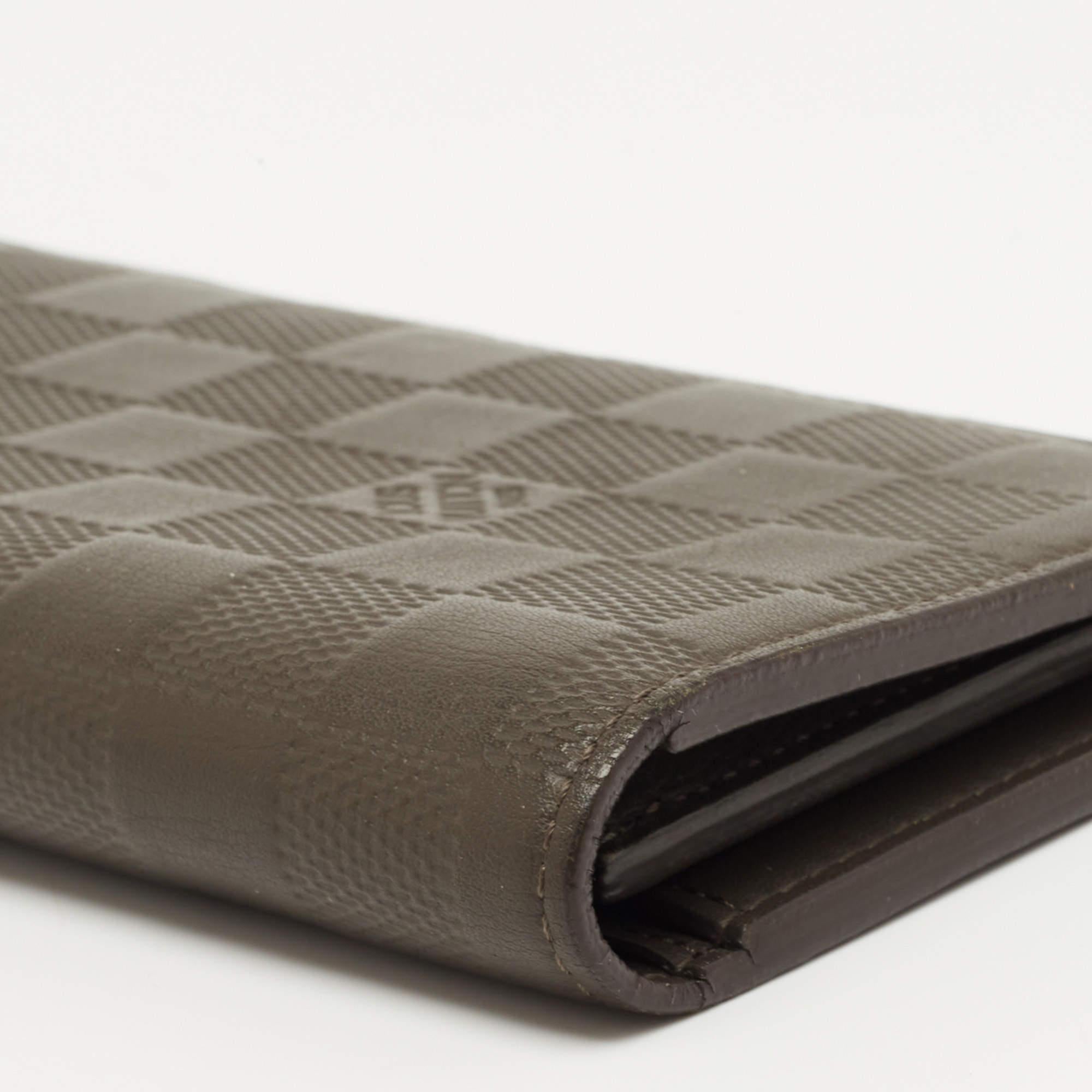 Louis Vuitton Olive Green Damier Infini Leather Brazza Wallet For Sale ...