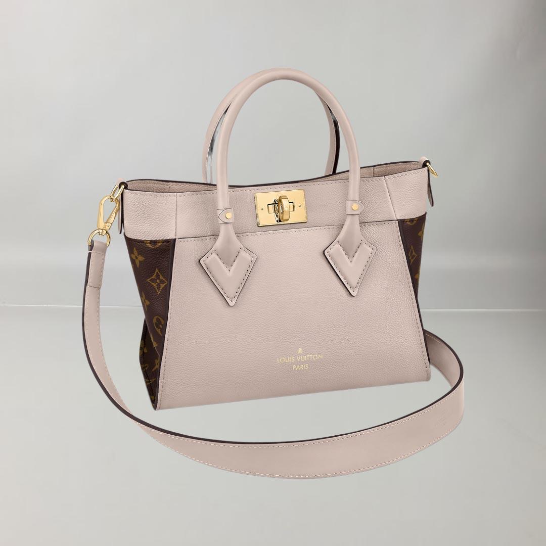 Louis Vuitton On My Side PM Tote Bag Colours Greige Monogram Coated ...