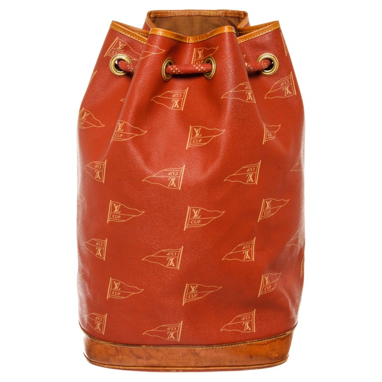 Louis Vuitton Orange Leather Cup Saint Tropez Drawstring Hobo Bag For ...