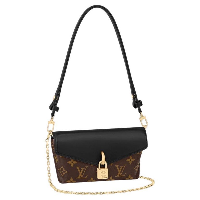 Louis Vuitton Padlock On Strap Bag Black Monogram Coated Canvas For ...