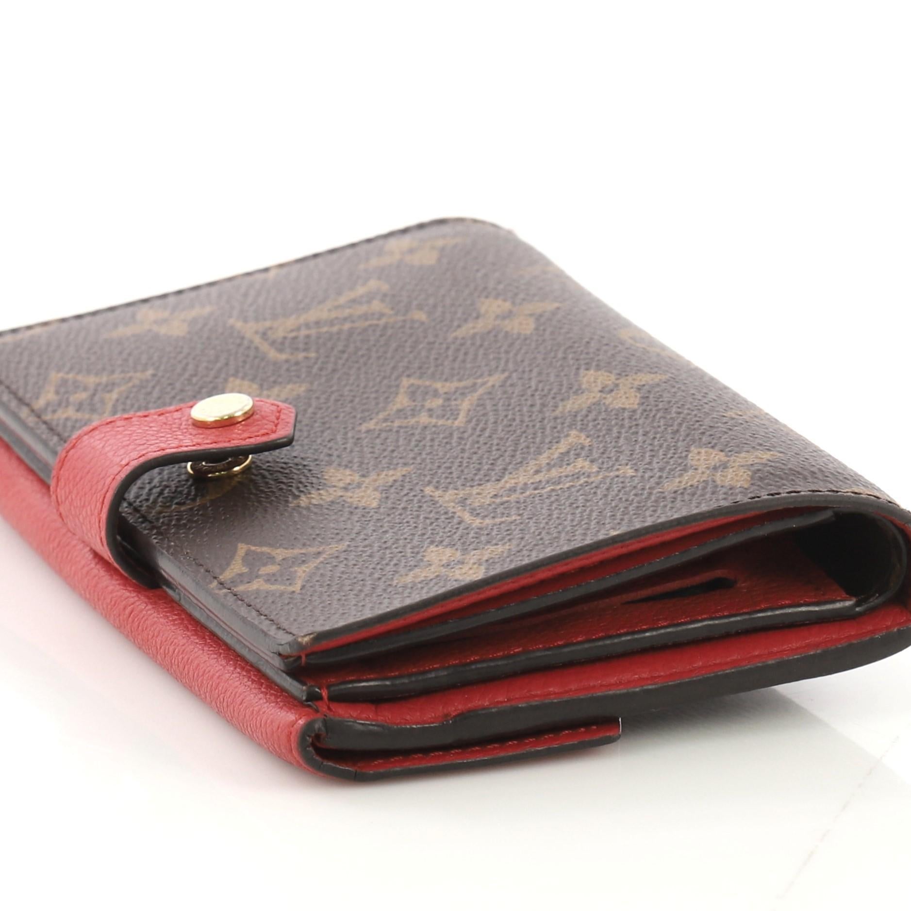 Louis Vuitton Pallas Compact Wallet Monogram Canvas and Calf Leather at ...