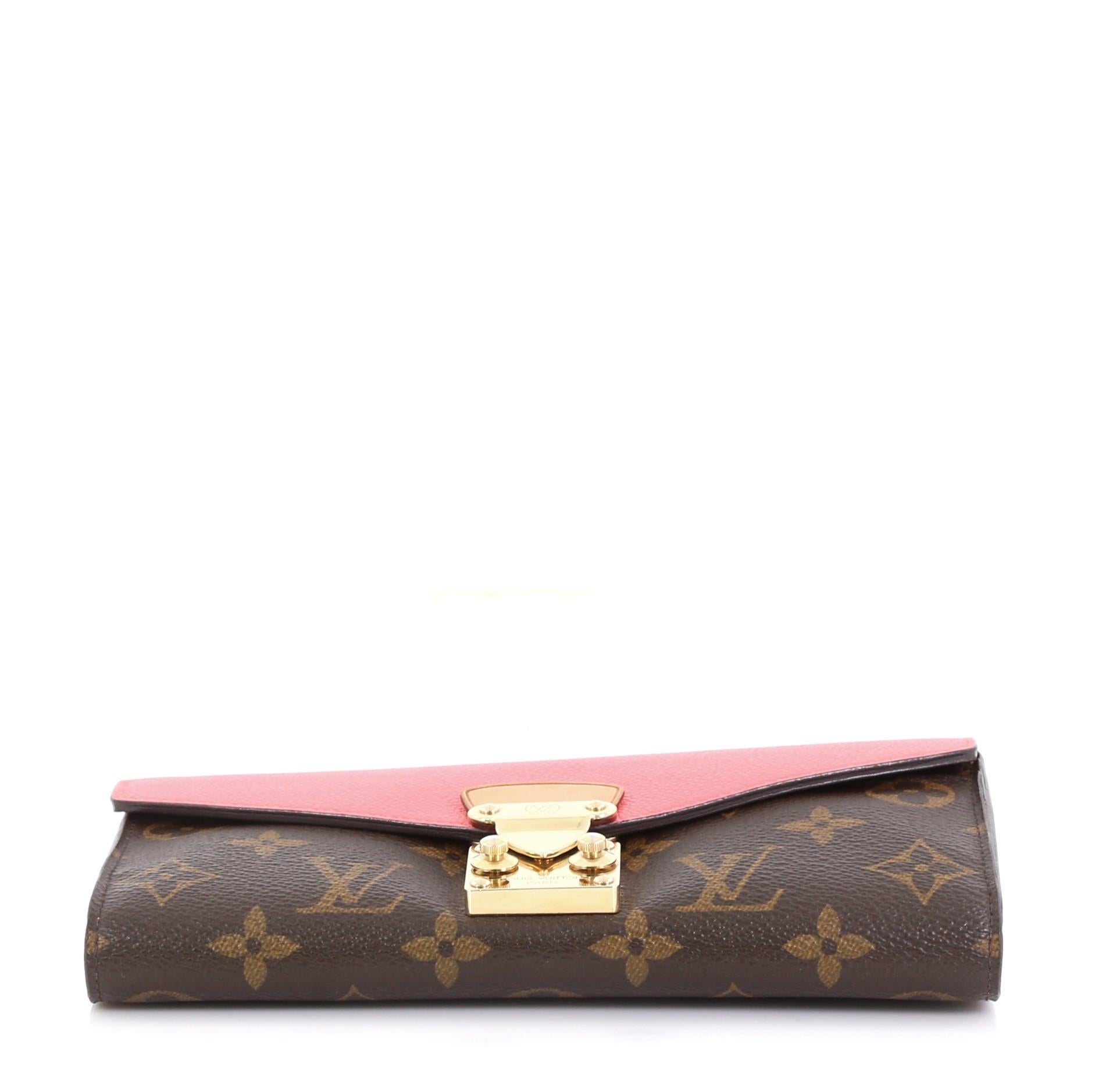 Louis Vuitton Pallas Wallet Monogram Canvas and Calf Leather at 1stDibs